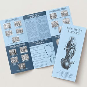 How to Pray the Holy Rosary Pamphlet (with Scriptural References) Set of 20 Pamphlets - Etsy