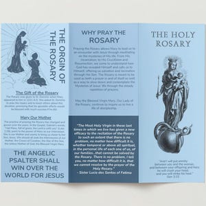 How to Pray the Holy Rosary Pamphlet (with Scriptural References) Set of 20 Pamphlets - Etsy