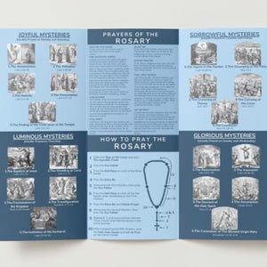 How to Pray the Holy Rosary Pamphlet (with Scriptural References) Set ...