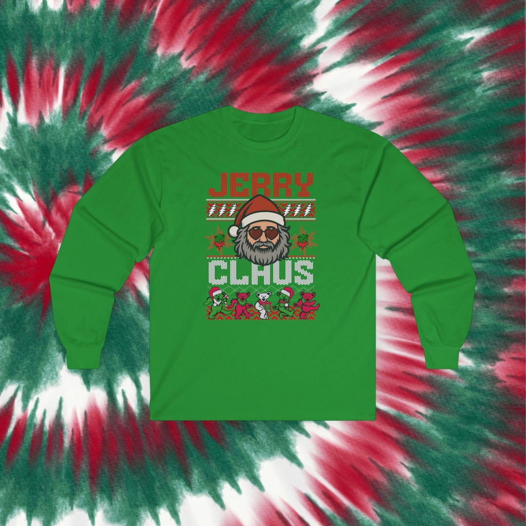 Jerry Claus Long Sleeve Tee | Jerry Garcia Fan Shirt - Etsy