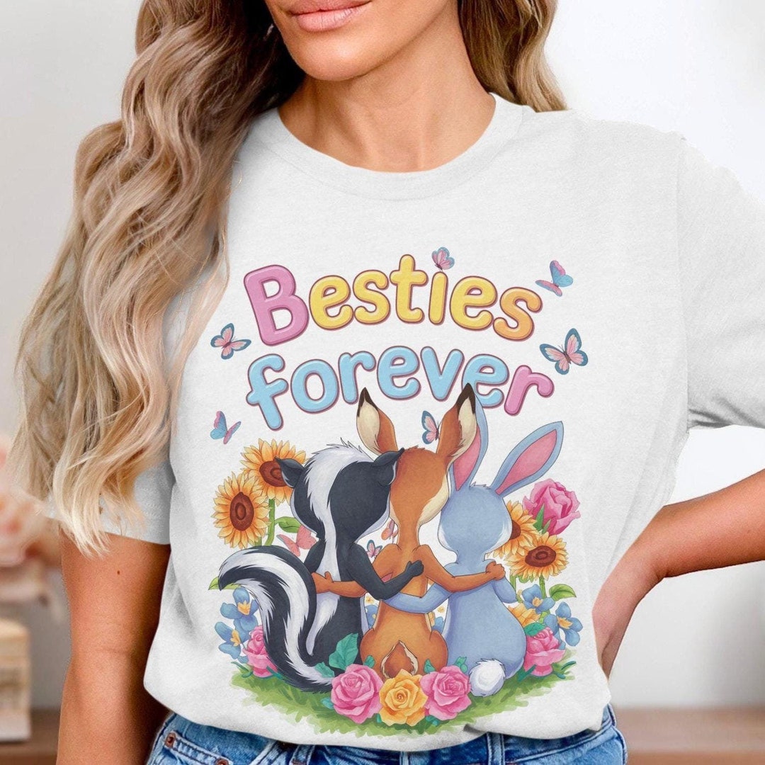 Besties Forever T-shirt Png, Shirt PNG Sublimation Design, Best Friends ...