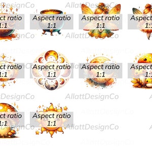 Watercolor Litha Clipart Png Set Floral Pagan Holiday Wiccan Art ...