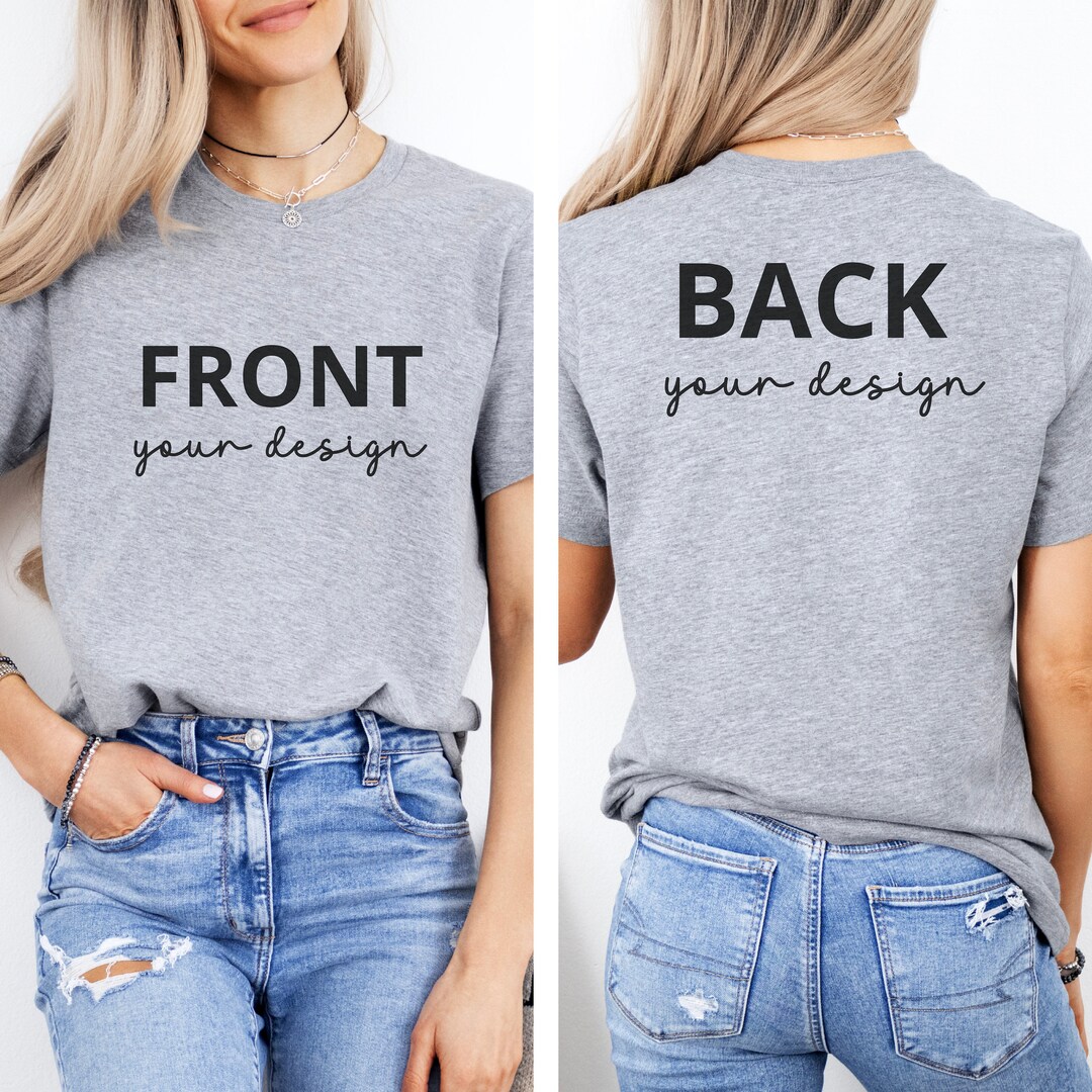Front and Back Custom Shirt, Custom Shirt, Inspired Shirt, Custom Text ...