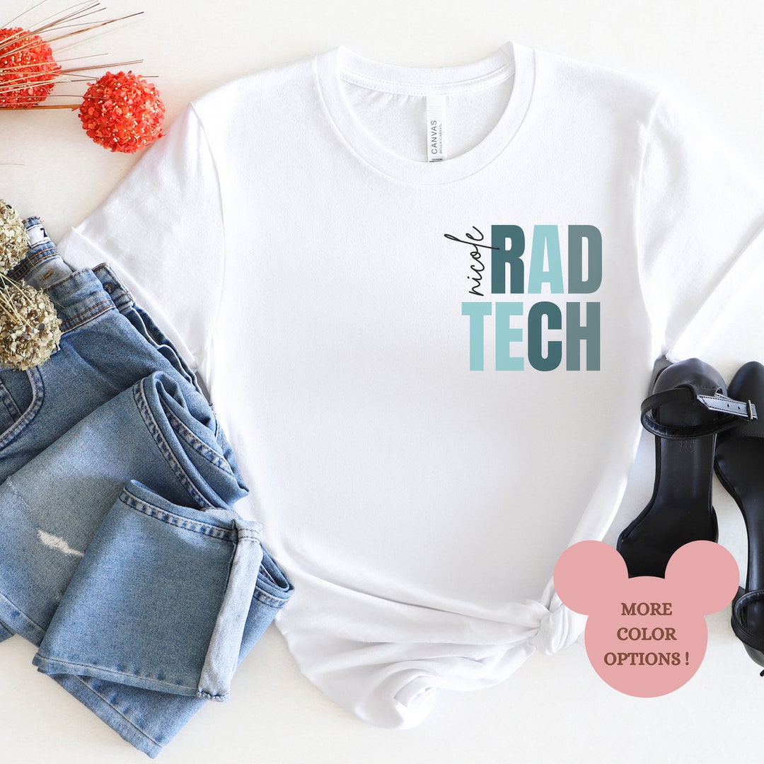 Personalized RAD Tech Shirt, RAD Tech Gift, Radiologic Technologist ...