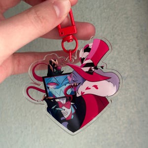 Staticmoth (hazbin Hotel) Acrylic Keychains - Etsy