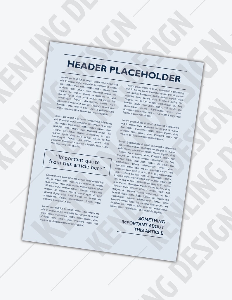 Editable Newsletter Template, Editable Newsletter Template, Business ...