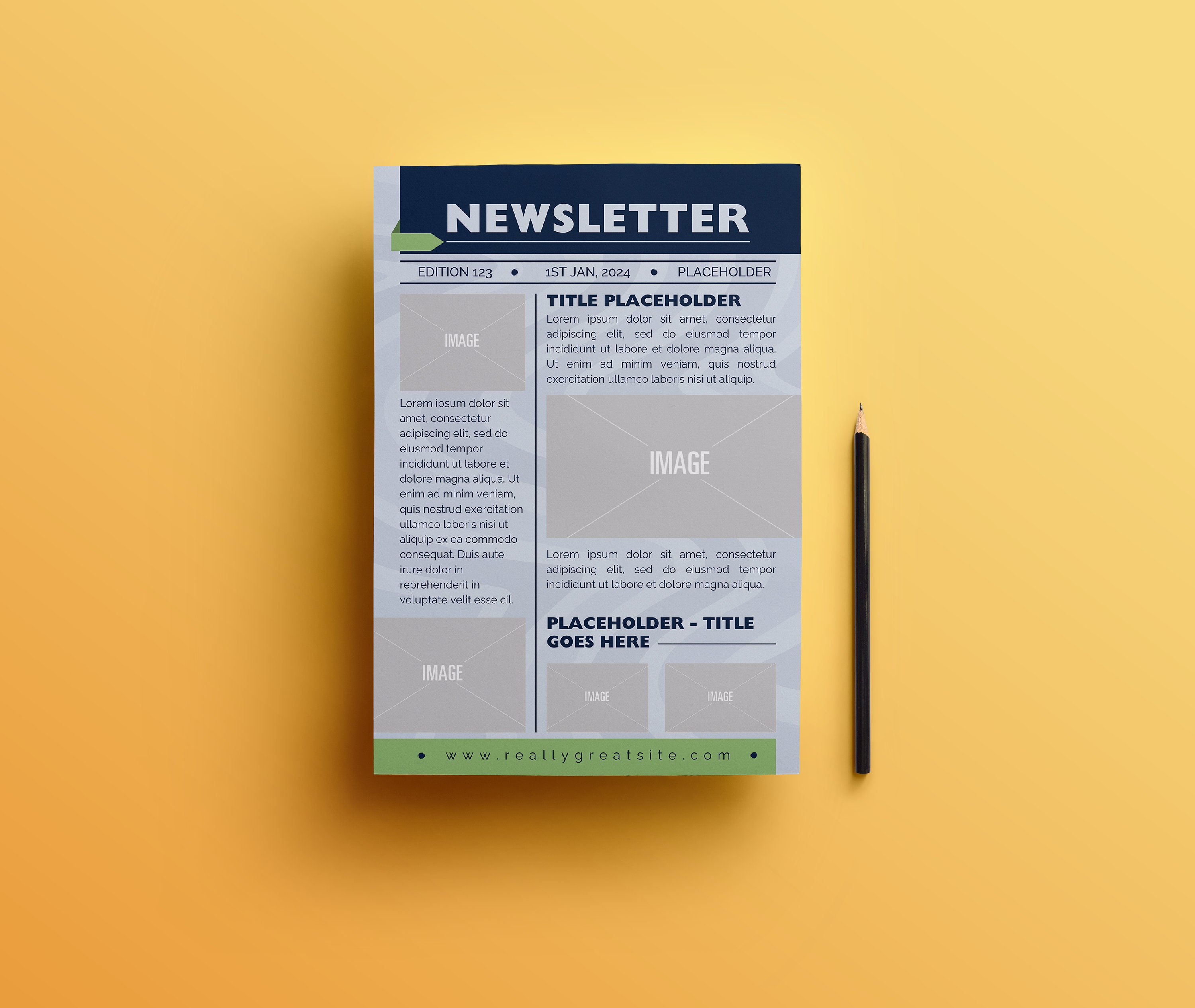 Editable Newsletter Template, Editable Newsletter Template, Business ...