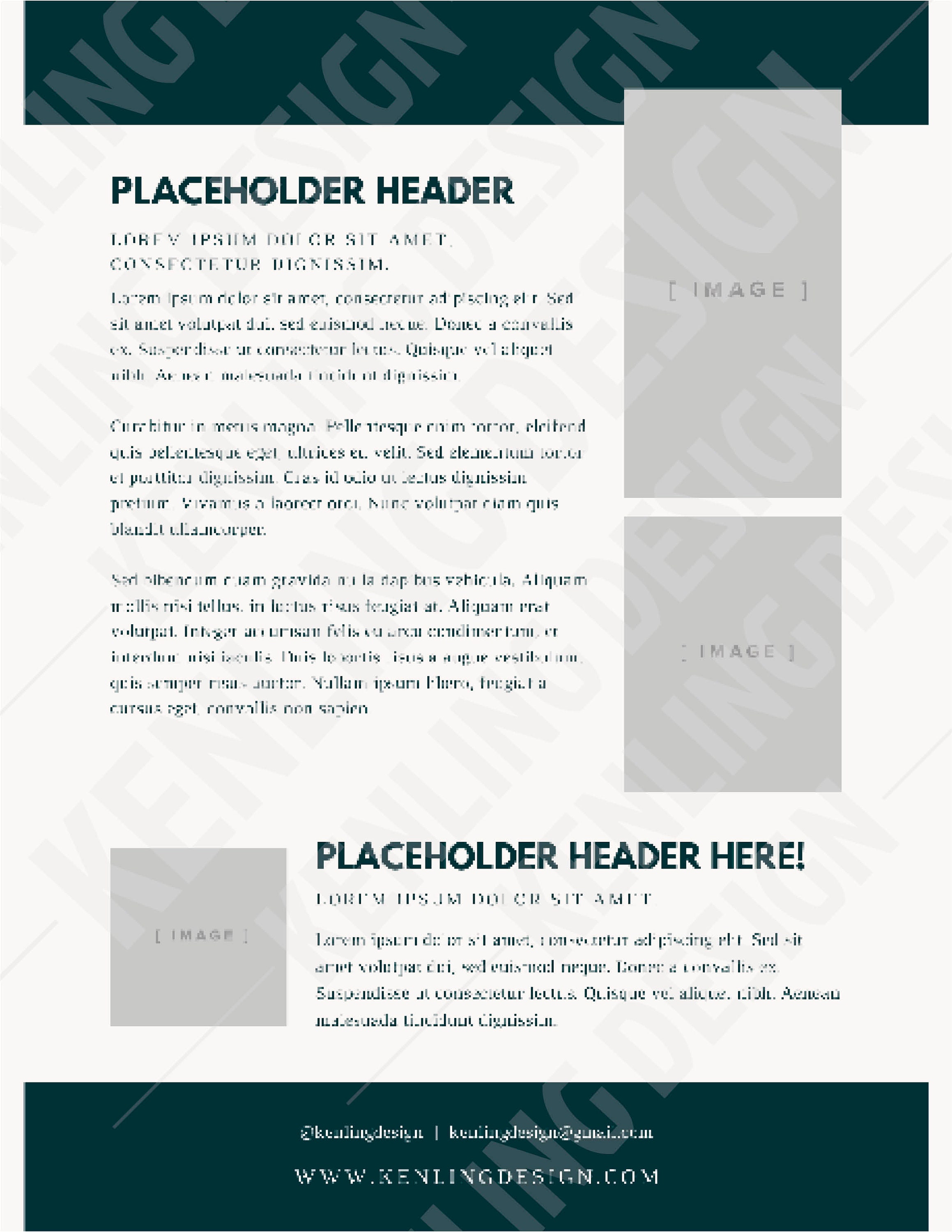 Editable Newsletter Template, Editable Newsletter Template, Business ...