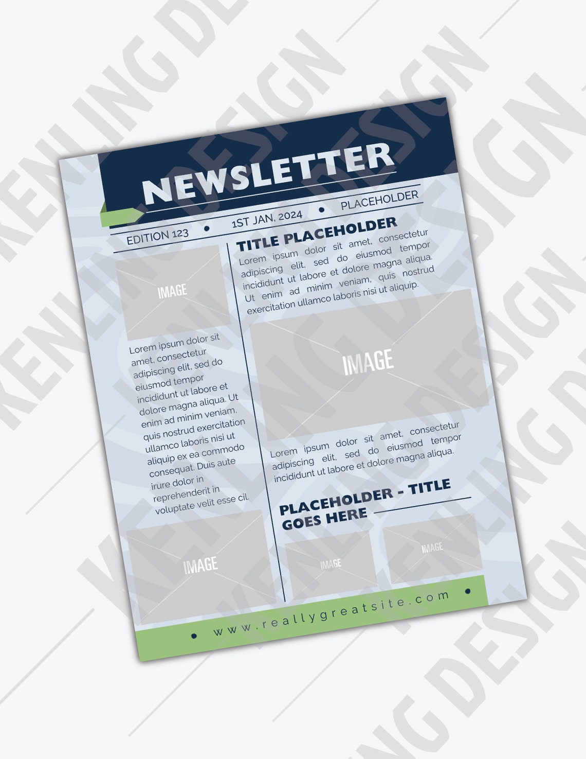Editable Newsletter Template, Editable Newsletter Template, Business ...