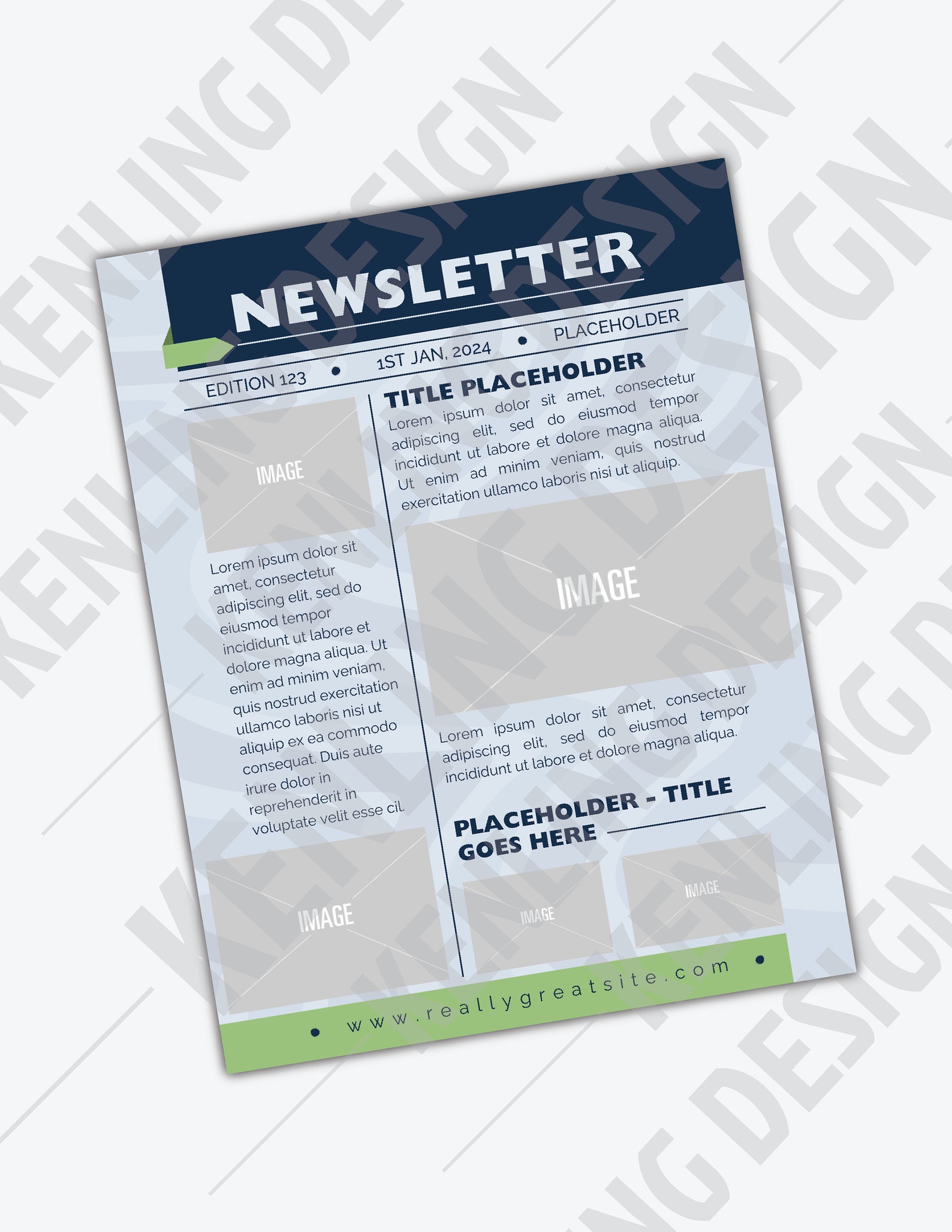 Editable Newsletter Template, Editable Newsletter Template, Business ...