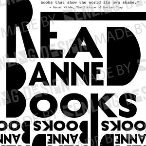 Read Banned Books Poster - Classroom Library Bedroom Wall Decor Art ...