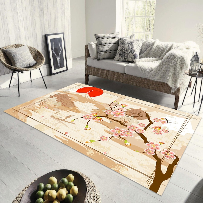 Japanese Motifs,japanese Style Drawings Rug,japanese Rug,view Carpet ...