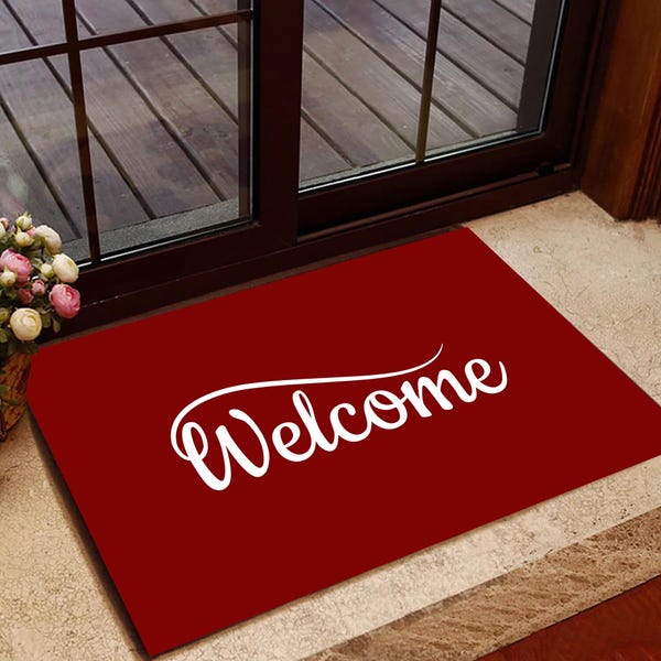 Red Door Mat - Etsy UK