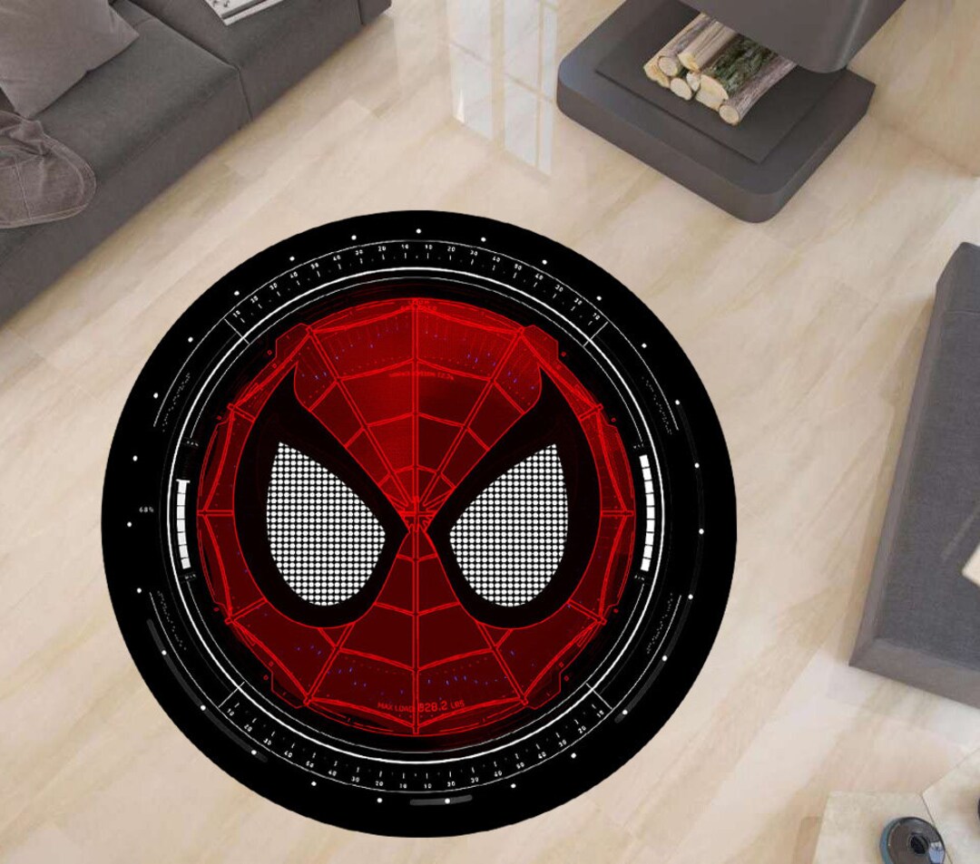 Spiderman Rug,round Rug,superhero Rug,avengers Carpet,teens Room Rug ...