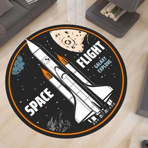 Space Flight Rug,space Shuttle Rug,rocket Rug,planet Rug,star Rug ...