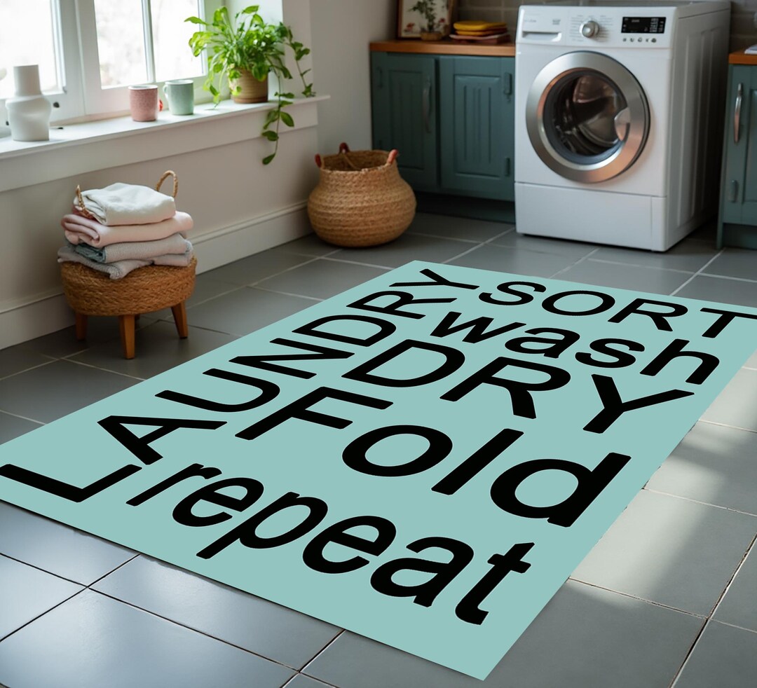 Laundry Room Rug,washable Rug,laundry Room Mat,laundry Rug,gifts for ...