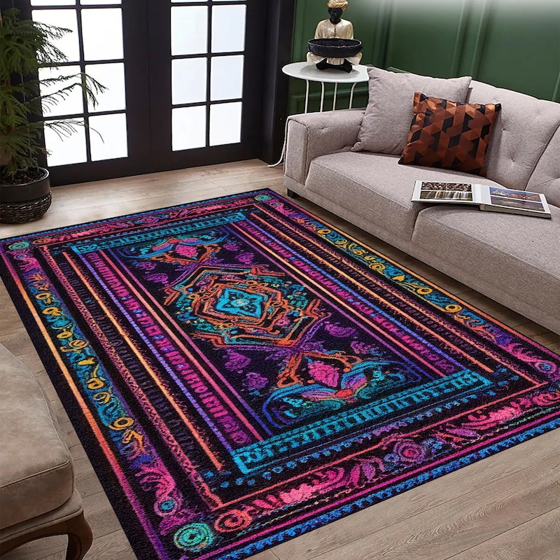 Rainbow Carpet - Etsy