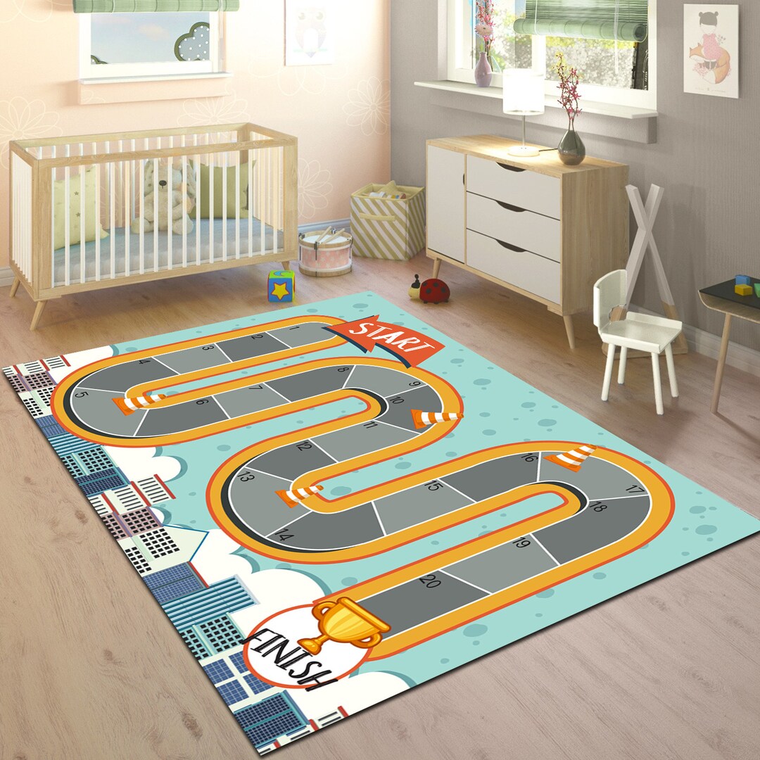 Race Track Rug,racecourse Rug,speedway Rug,car Rug,way Rug,nursery Rug ...