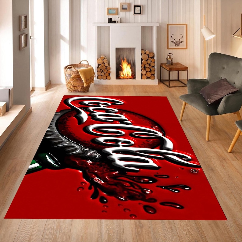 Coca Cola Rug,coke Can Rug,retro Coke Rug,popular Cola Rug,vintage Coke ...