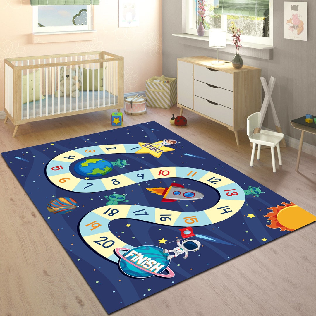 Numbers Rug,instructive Rug,space Rug,planet Rug,rocket Rug,space ...
