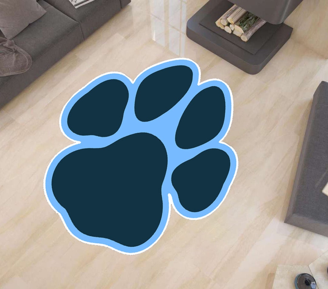 Dog Paw Rug,cute Rug,shaped Rug,funny Home Decor,nursery Rug,kids Room ...