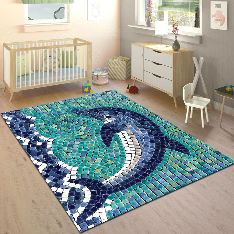 Mosaic Whale - Etsy