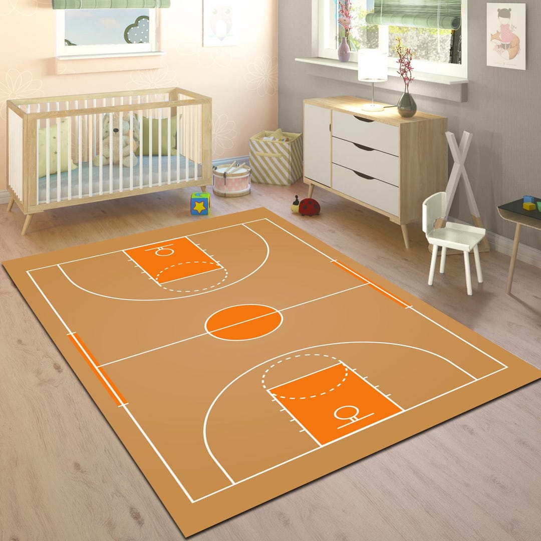 Basketball Court Rug,basketball Field Rug,basketball Rug,teens Room Rug ...