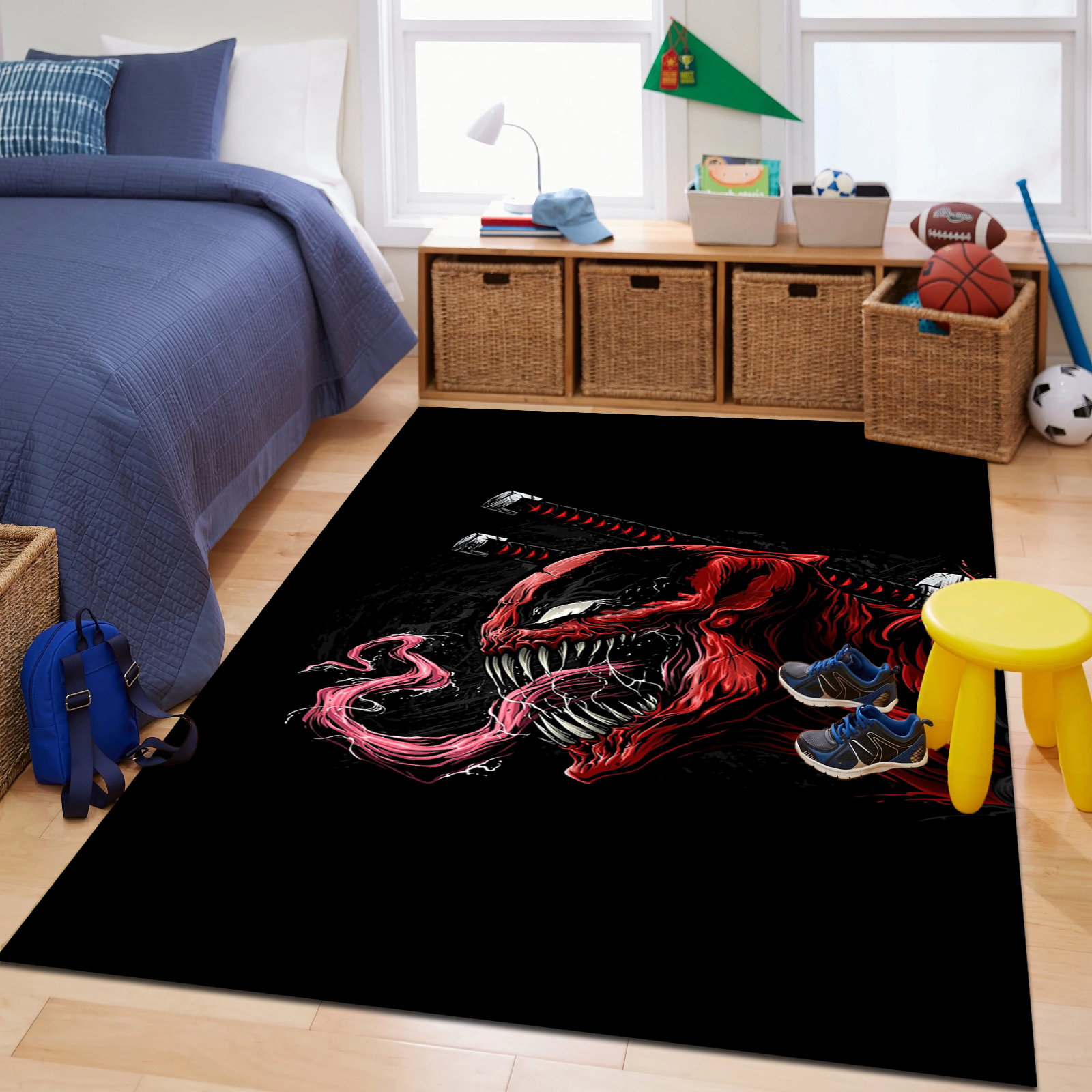Venom Rug,avengers Area Rug,super Hero Carpet,monster Rug,horror Rug ...