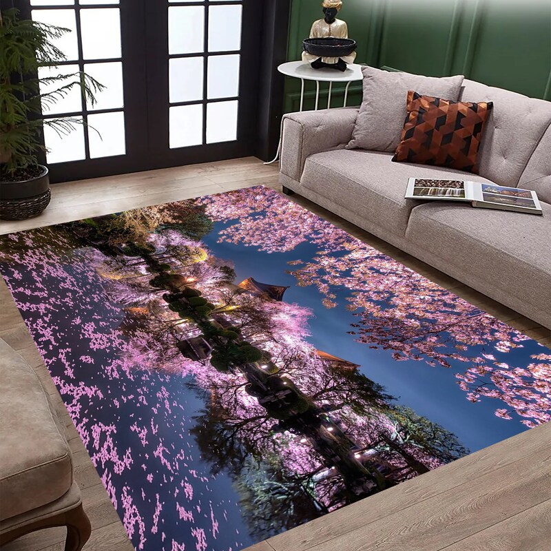 Cherry Blossom Rug - Etsy