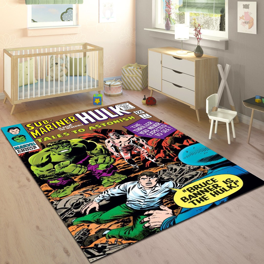 Hulk Rug,comic Book Rug,avengers Rug,superhero Rug,funny Rug,film Rug ...