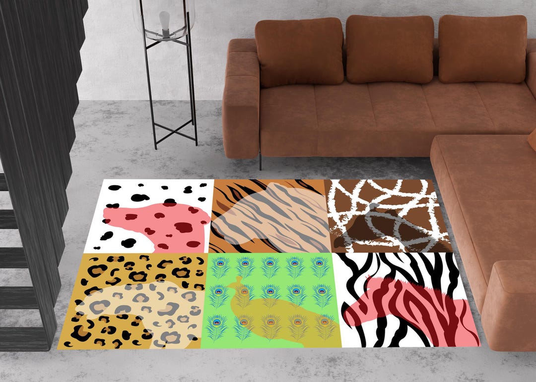 Animal Silhouette Rug,dog Rug,tiger Rug,zebra Rug,camel Rug,peacock Rug ...