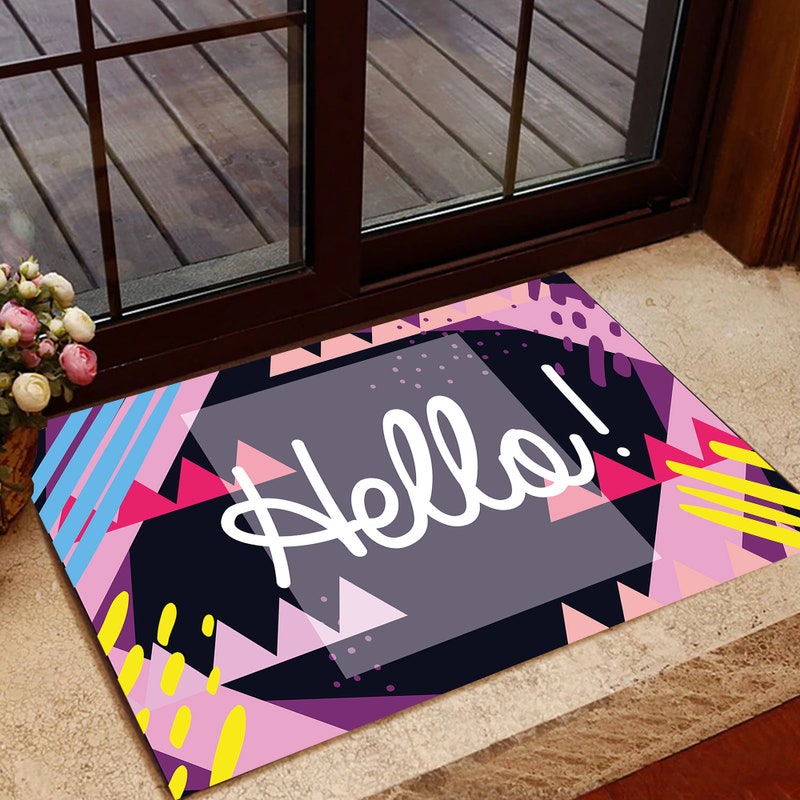 Hello Doormat - Etsy
