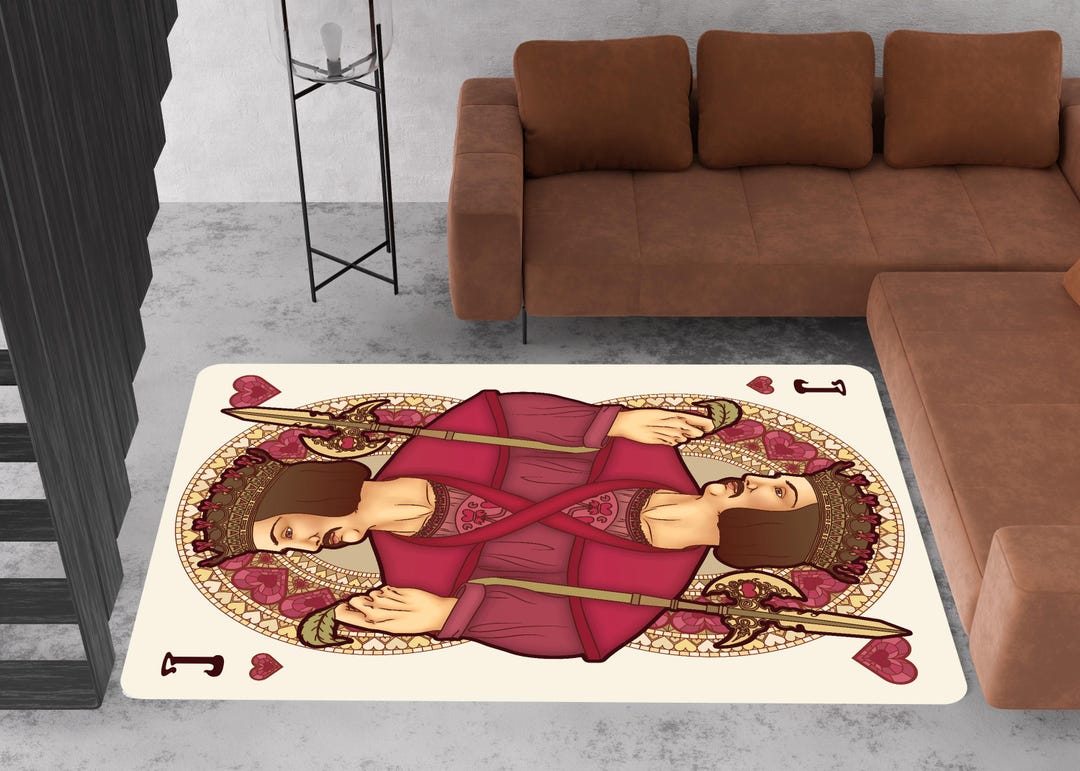 Playing Cards Rug: Gothic Game Room Decor - Etsy
