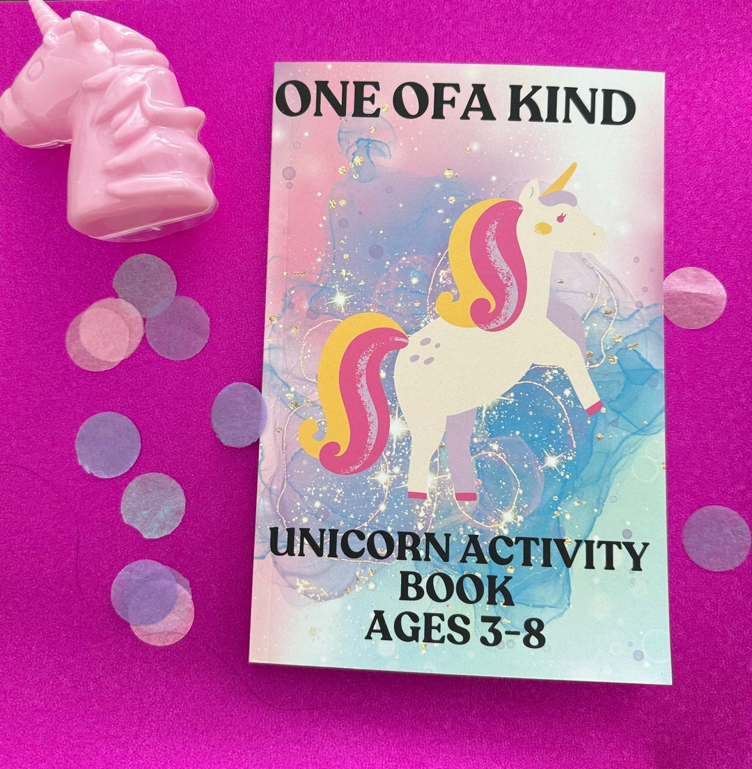 Unicorn Coloring Book, Unicorn Birthday Party Favor, One of a Kind ...