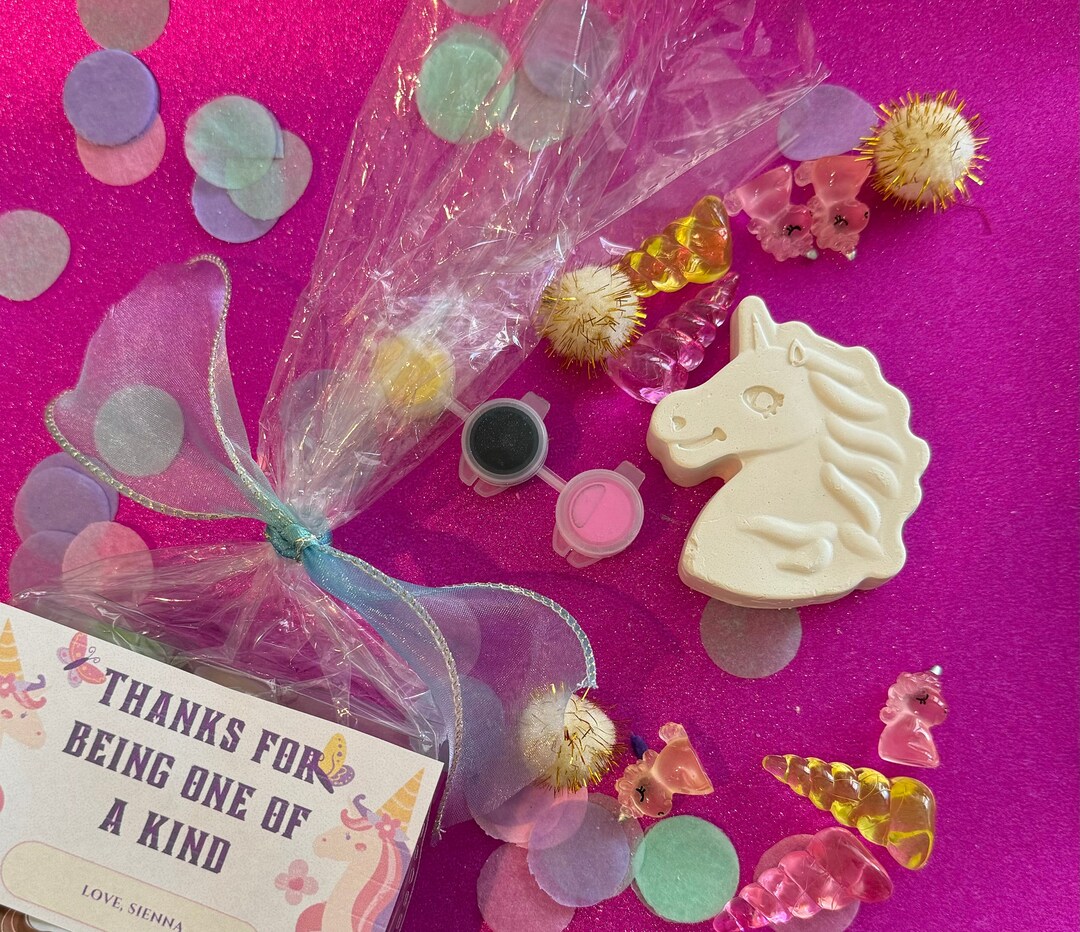 One Singular Sensation Unicorn Theme Pottery Painting Favor - Etsy