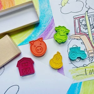 Farm Animal Themed Crayon Gift Box Party Favor - Etsy