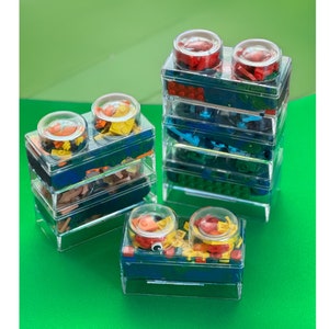 Block Themed Sensory Kit Party Favor, Play Doh Favor, Building Block ...