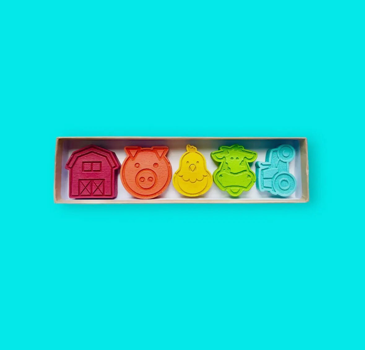 Farm Animal Themed Crayon Gift Box Party Favor - Etsy