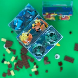 Block Themed Sensory Kit Party Favor, Play Doh Favor, Building Block ...