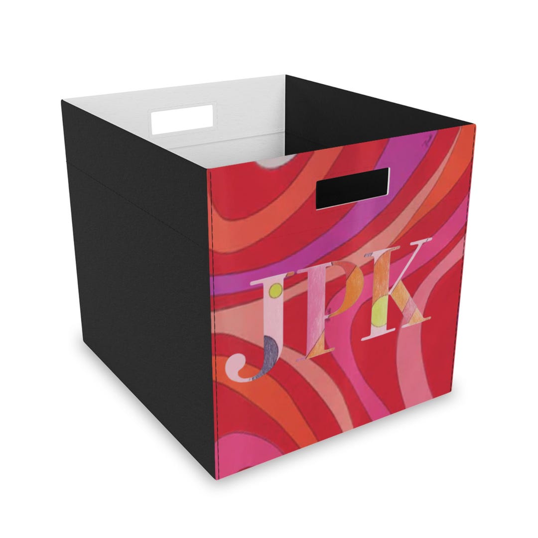 Pink Pucci Inspired Storage Box for Girls Custom Name Organizer With ...