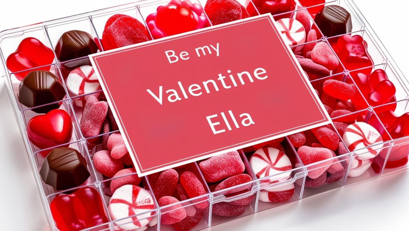 Personalized Valentine's Day Candy Snackle Box, Candy Present for Girl ...