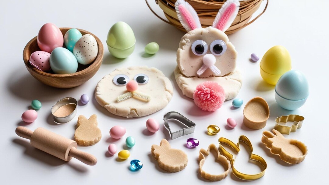 Easter Play Dough Sensory Kit, Make an Easter Bunny Kit, Easter Basket ...