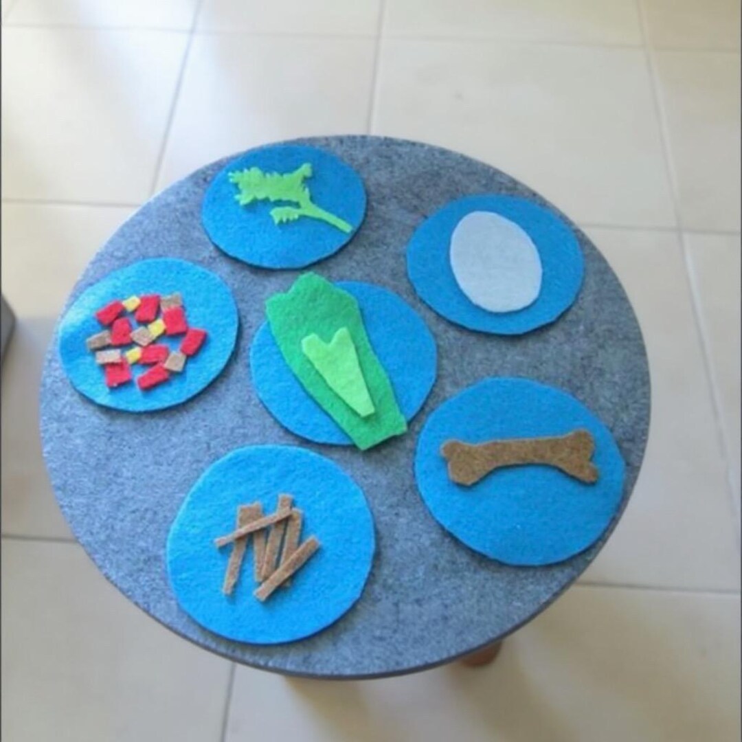Passover Seder Plate Craft Kit Felt Seder Plate for Kids Hebrew School ...