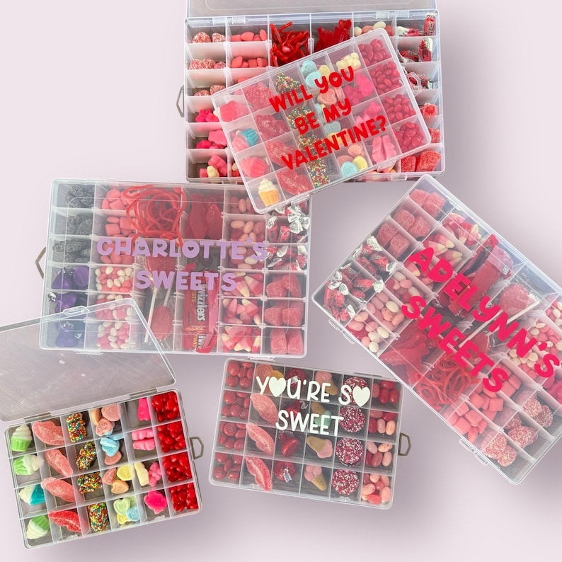 Personalized Valentine's Day Candy Snackle Box, Candy Present for Girl ...