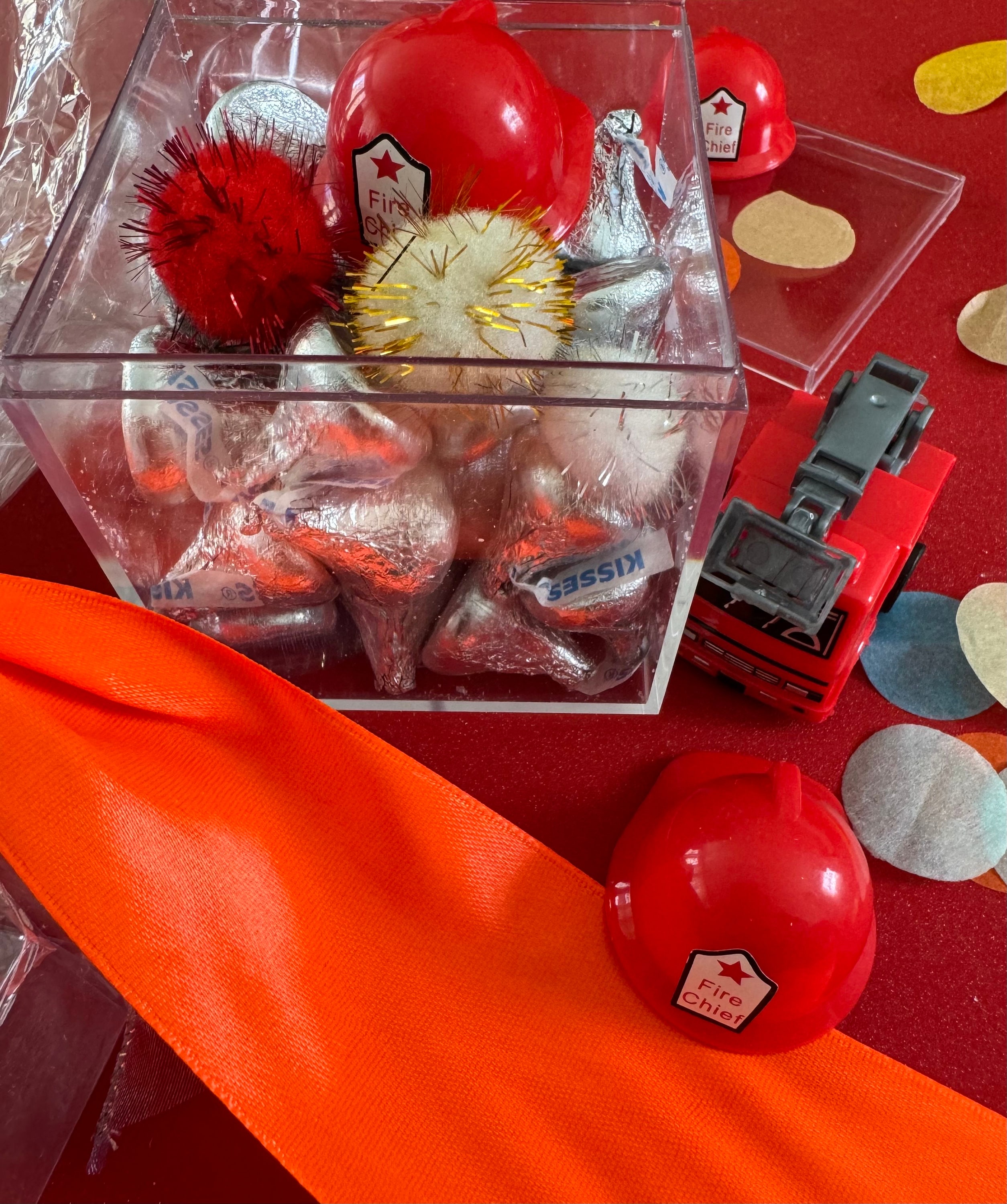 Fire Truck Themed Candy Party Favor, Fireman Favor, Candy Favor ...