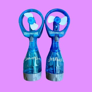 Personalized Misting Cooling Fan, Custom Fan, Battery Operated Fan ...