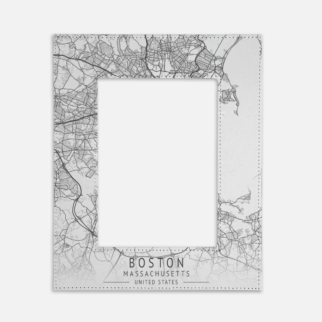 Map of Your City Picture Frame, Map of New York, Boston, Los Angeles ...