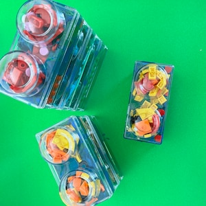Block Themed Sensory Kit Party Favor, Play Doh Favor, Building Block ...