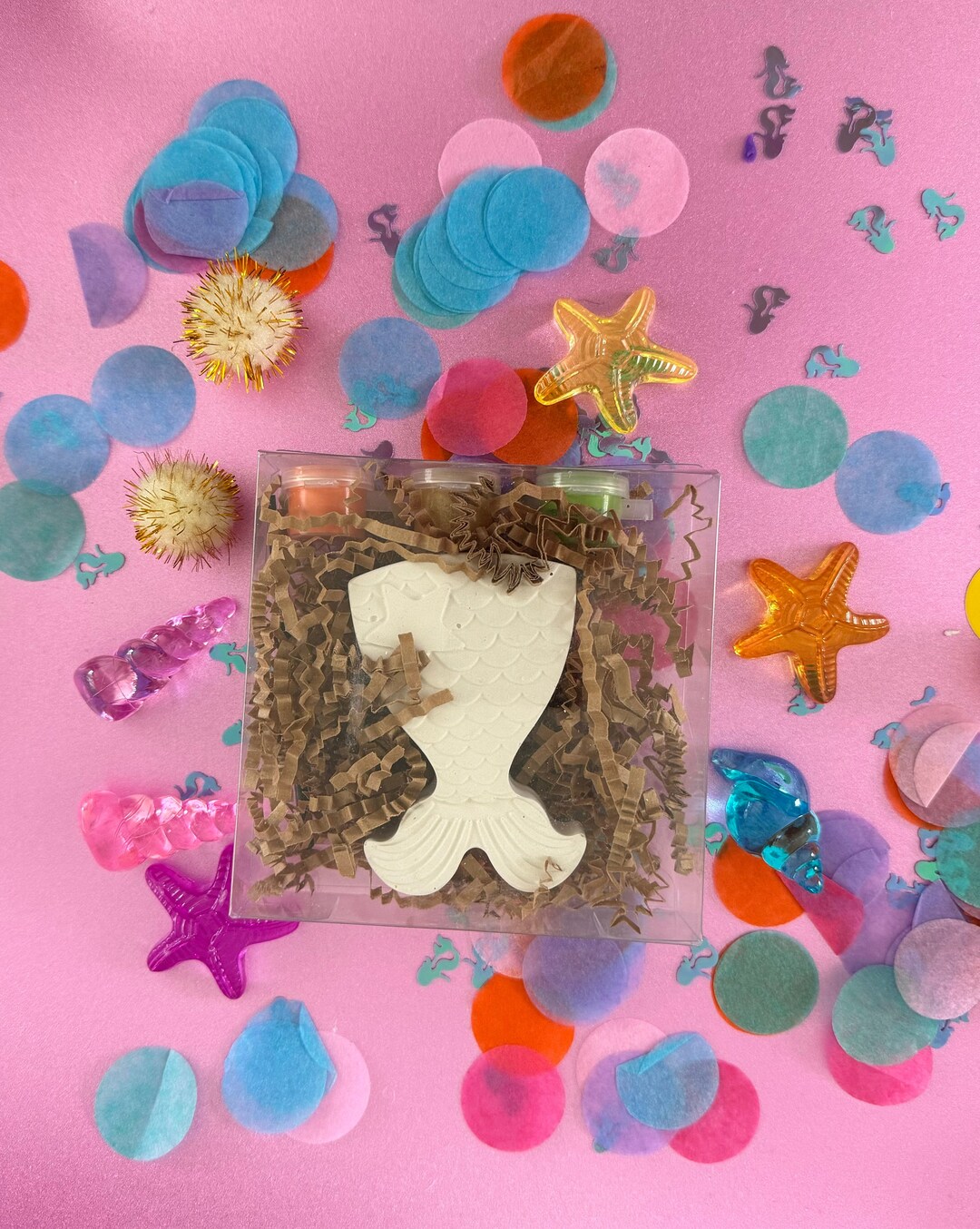 Mermaid Tailspin - Paint Your Own Mermaid Tail Painting Activity Kits ...