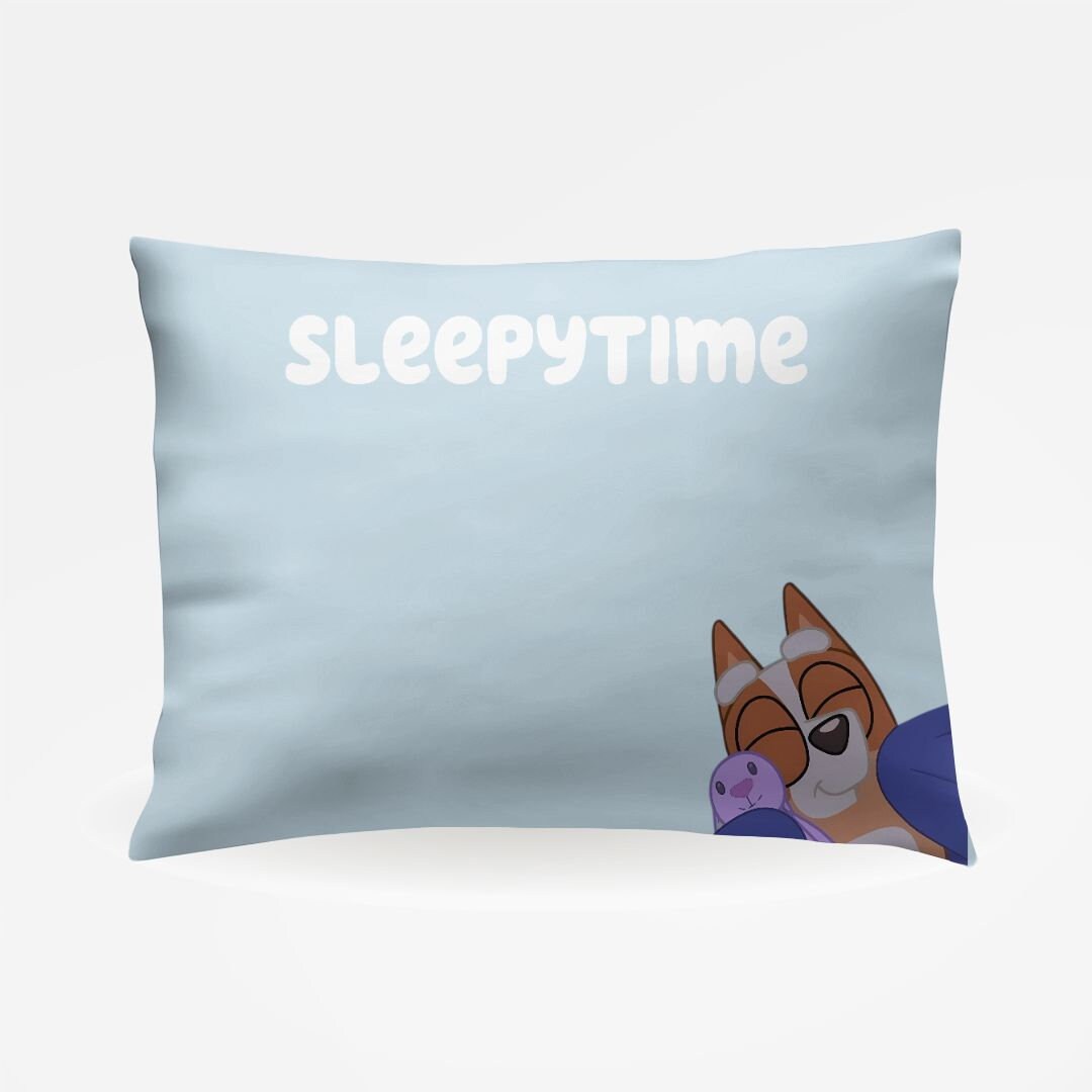 Sleepytime Bluey Inspired Pillow Case - Etsy